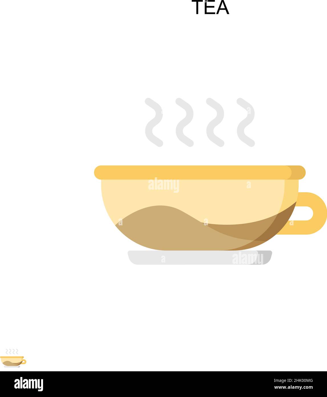 Tea Simple vector icon. Illustration symbol design template for web ...