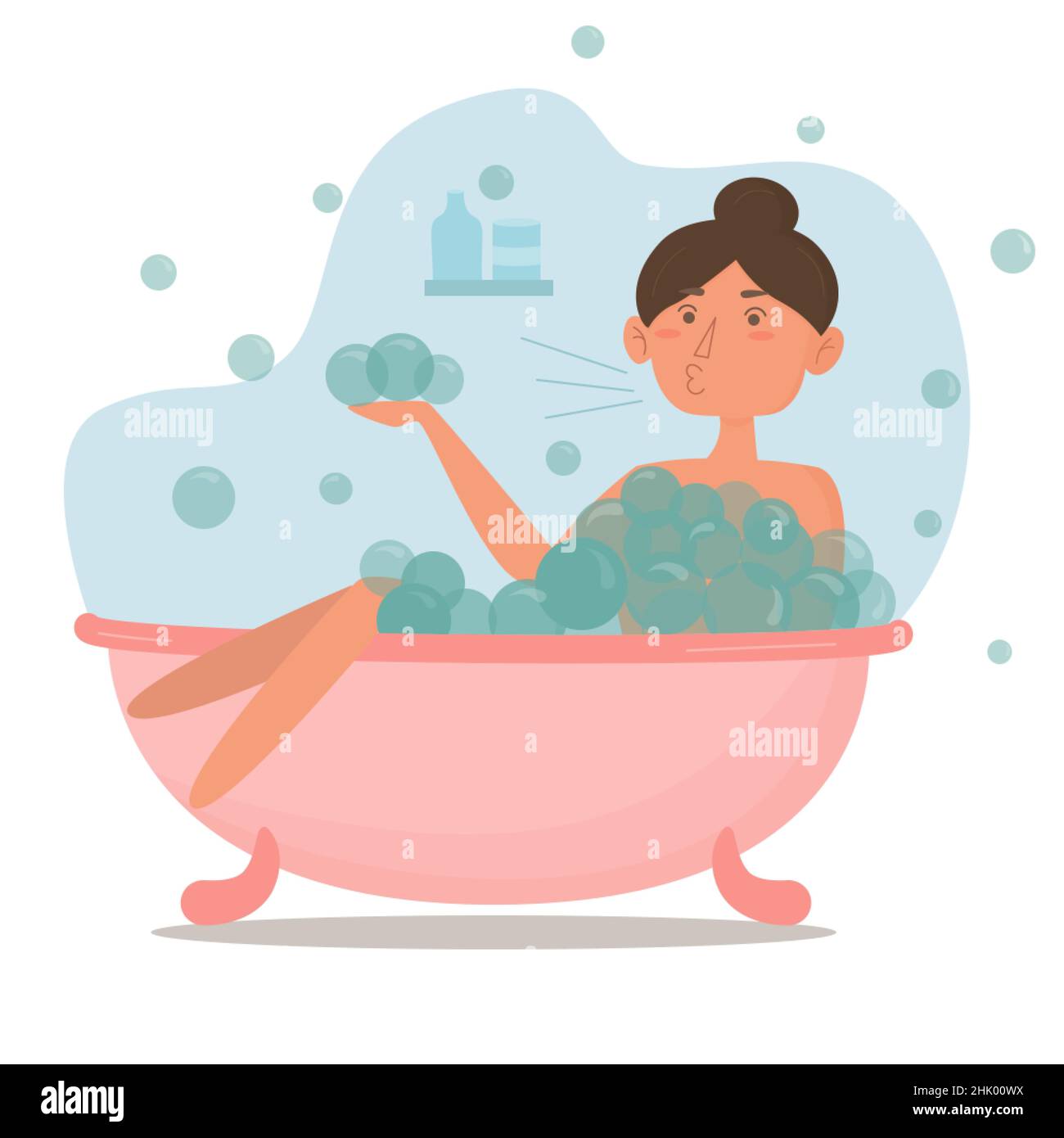 Women taking water Stock Vector Images - Alamy