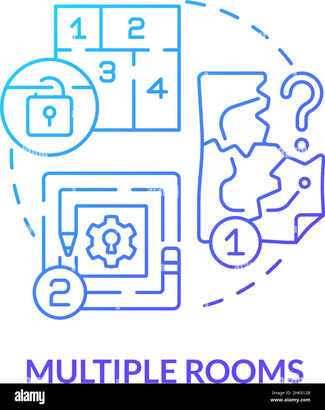 Escape rooms Stock Vector Images - Alamy