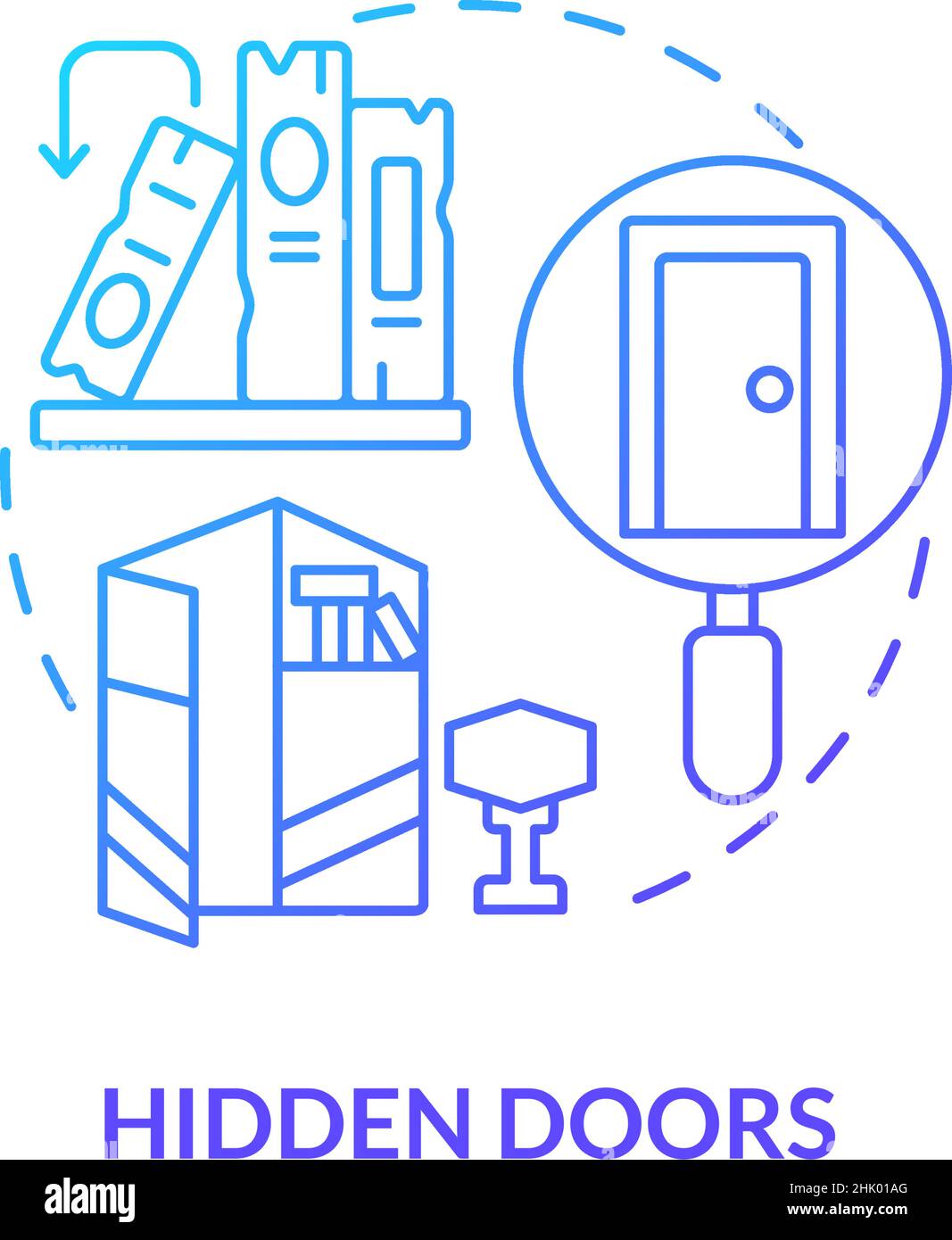 Hidden in the wall Stock Vector Images - Alamy