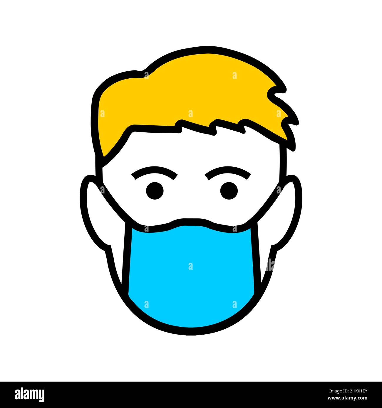 Face mask icon vector. Isolated flat face mask symbol Stock Vector ...