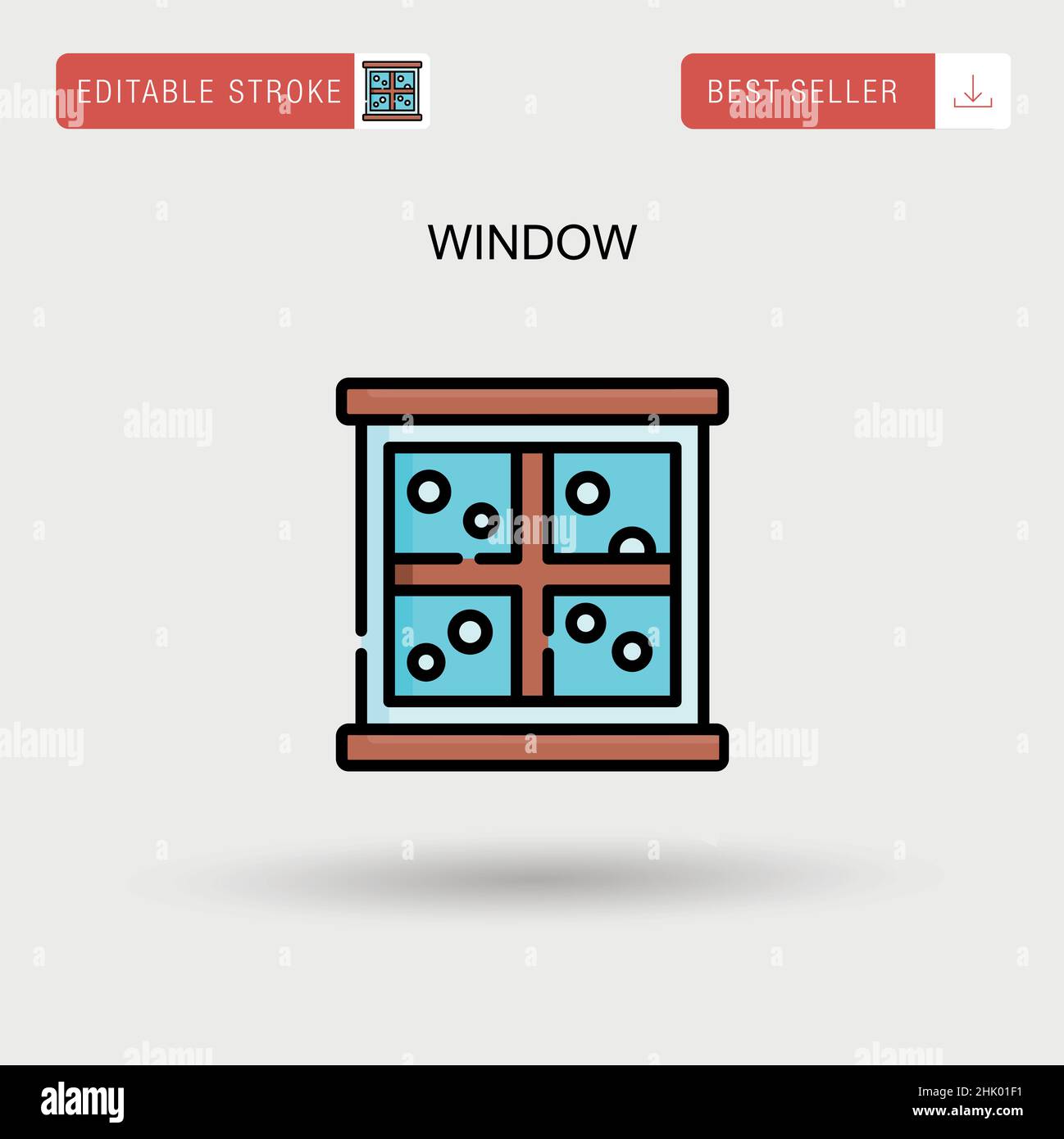 Window Simple vector icon Stock Vector Image & Art - Alamy