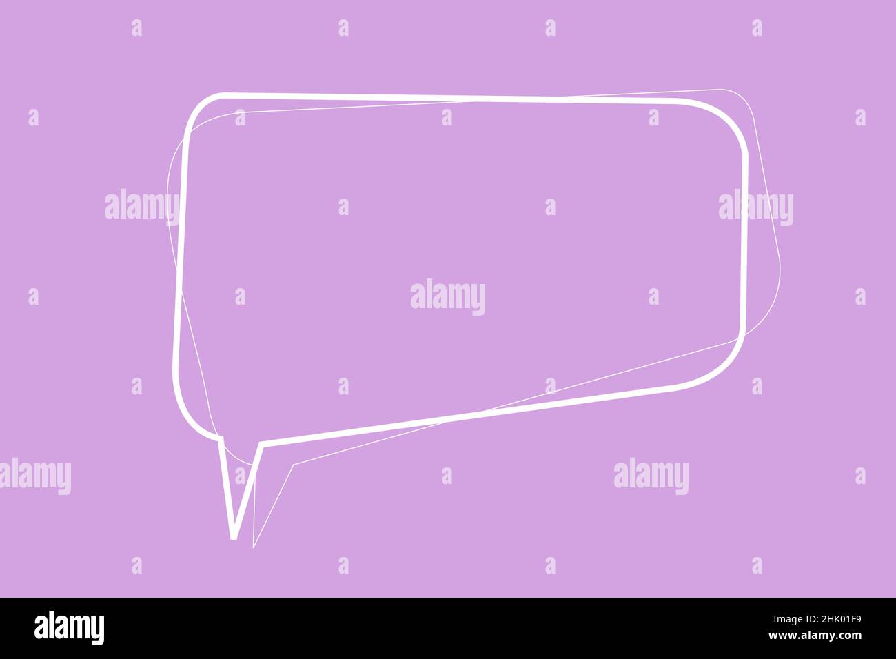 Blank quote template. Empty speech bubble vector illustration with ...