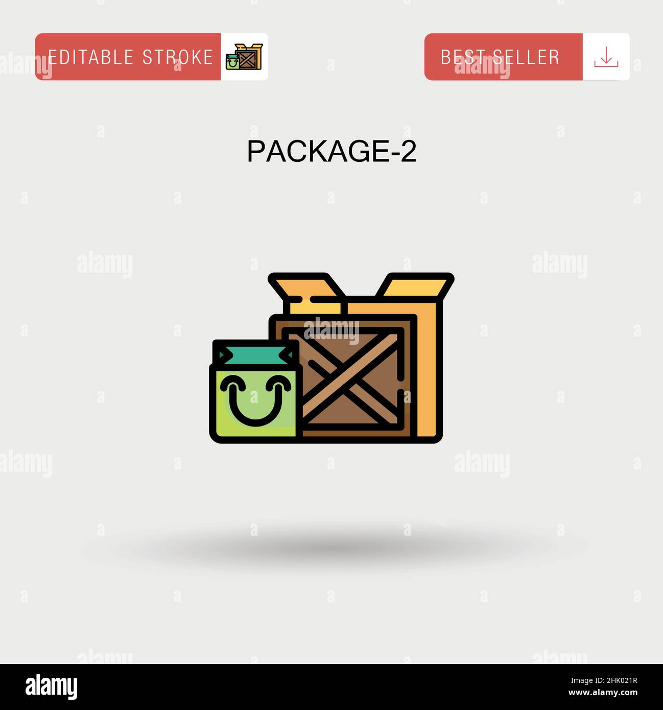 Two paper empty package Stock Vector Images - Alamy