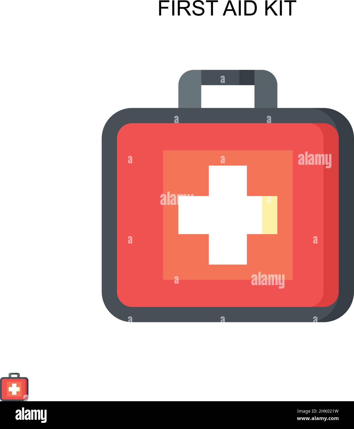 First aid kit Simple vector icon. Illustration symbol design template ...