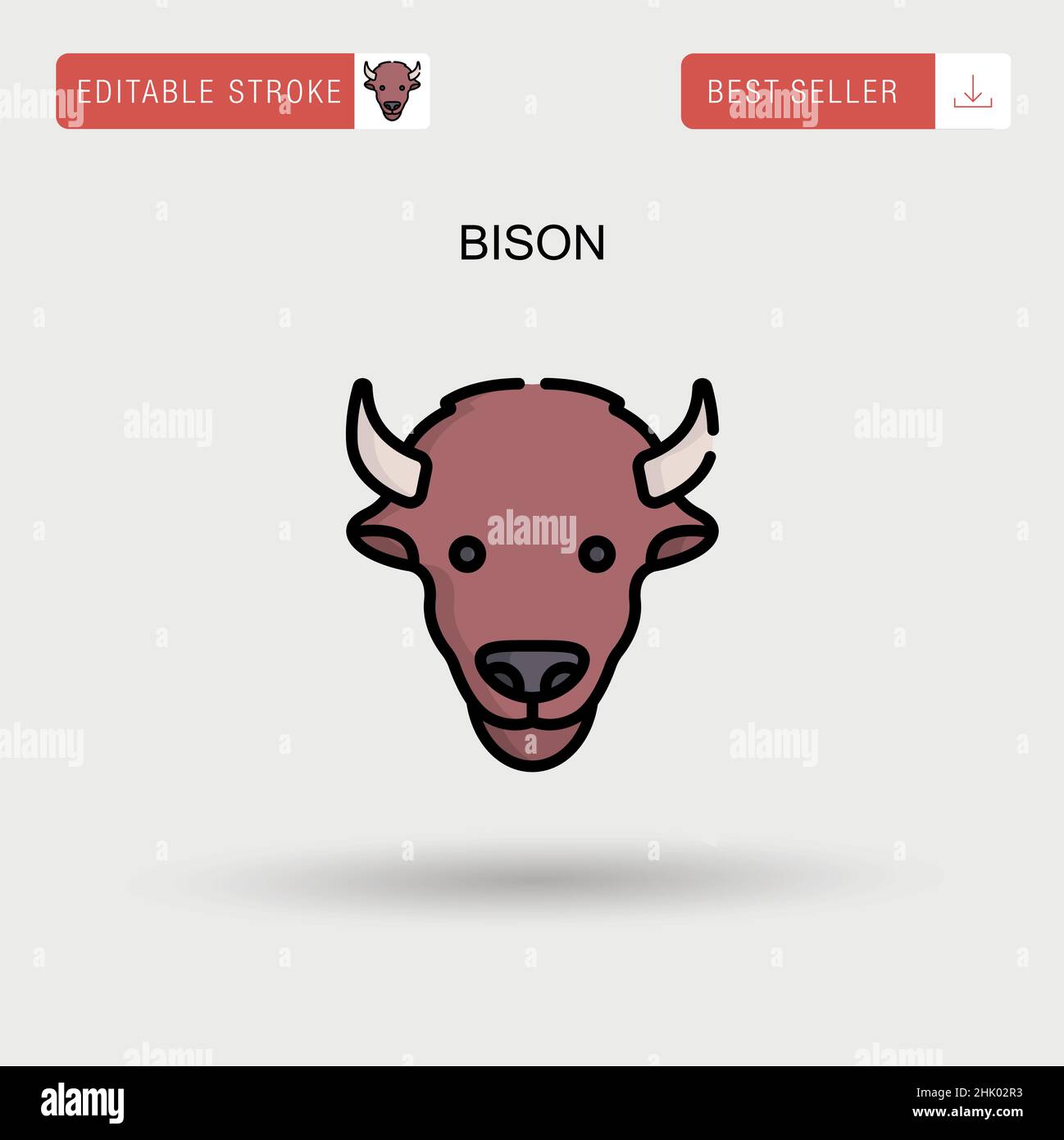 Bison Stock Vector Images - Alamy