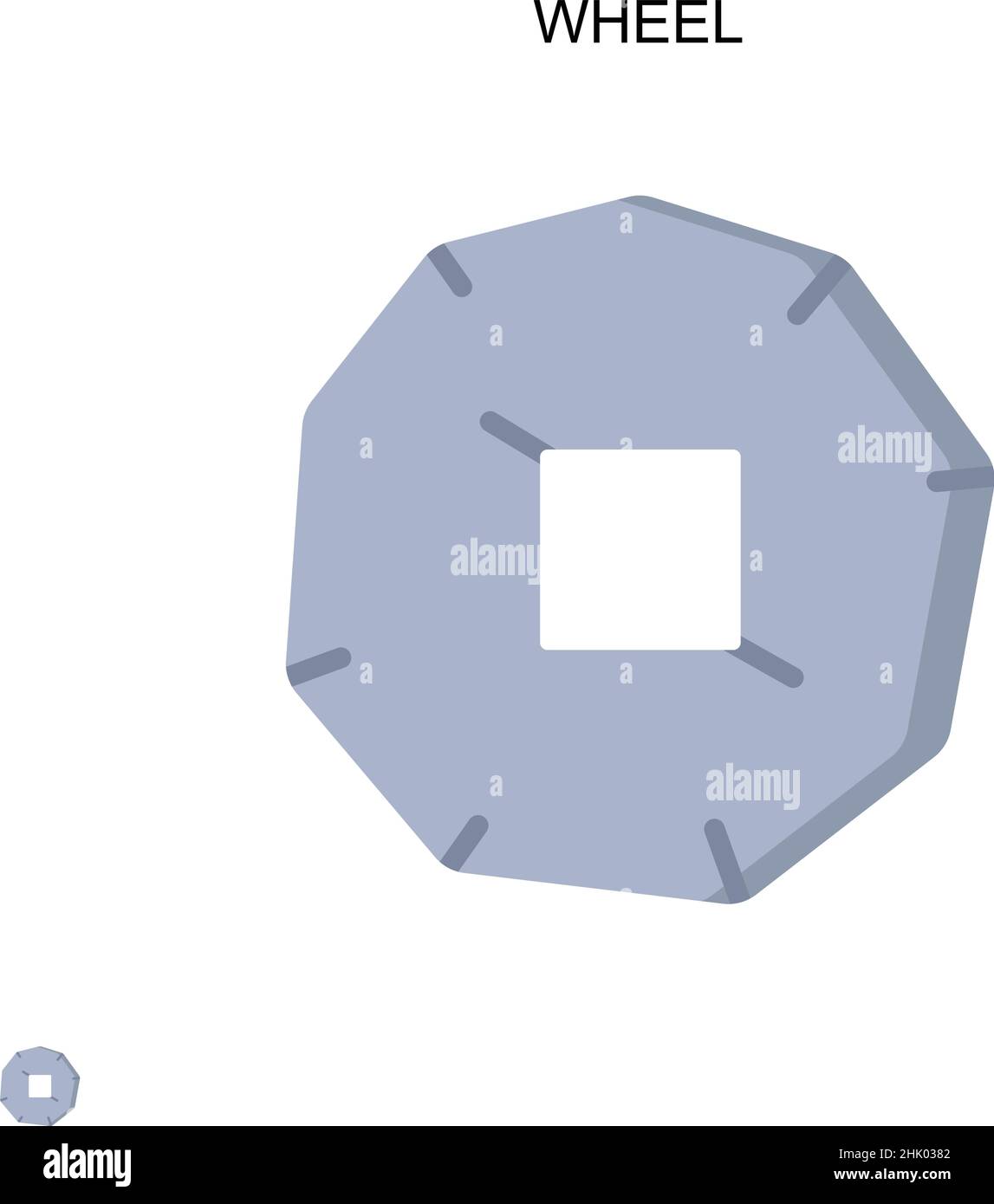 Wheel Simple vector icon. Illustration symbol design template for web ...