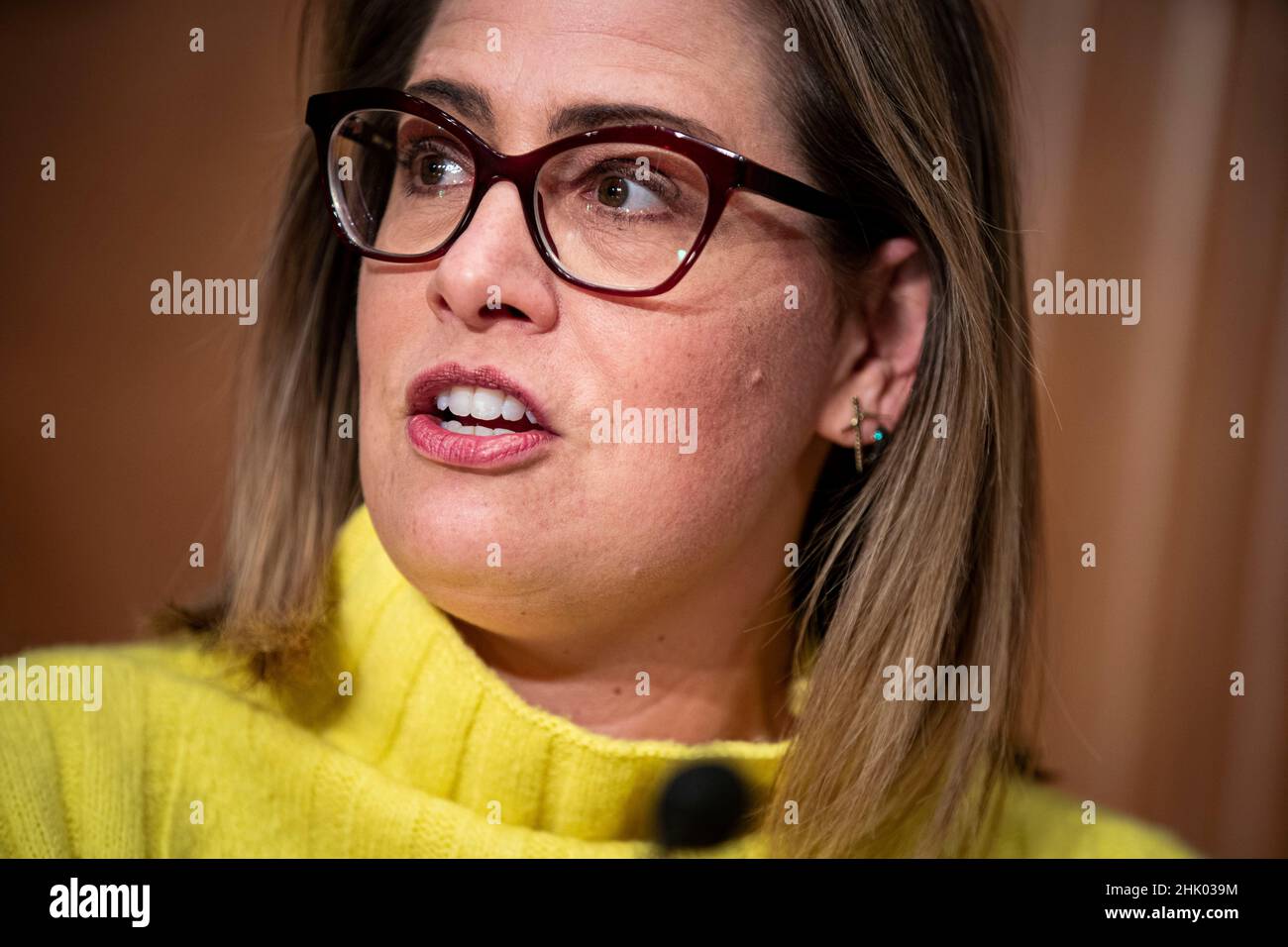 Washington, USA. 01st Feb, 2022. Senator Kyrsten Sinema, a Democrat ...
