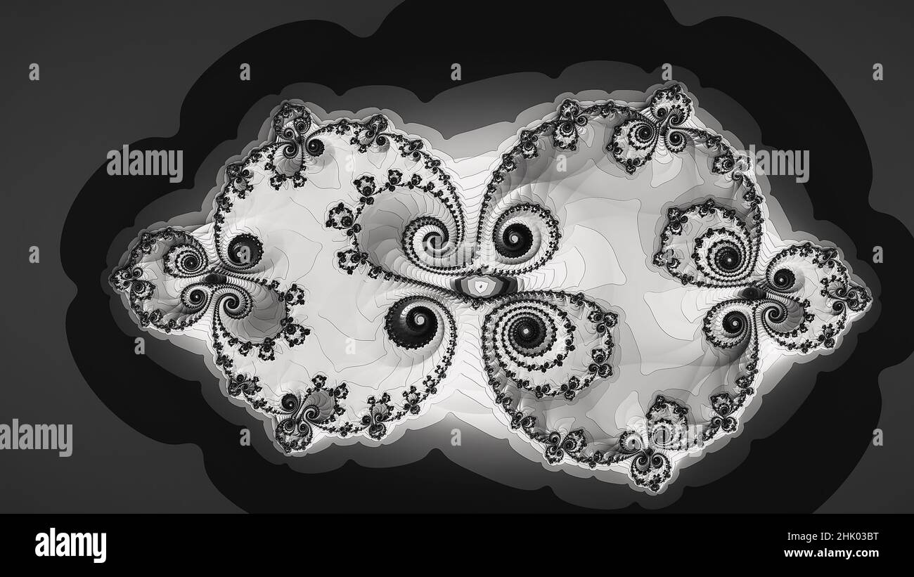 Abstract Computer generated Fractal design. A fractal is a never-ending ...