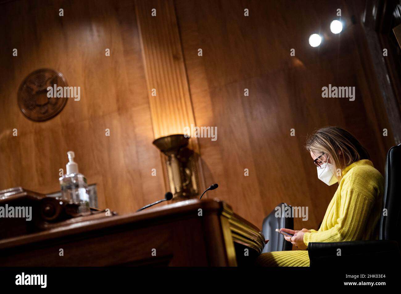Washington, USA. 01st Feb, 2022. Senator Kyrsten Sinema, a Democrat ...