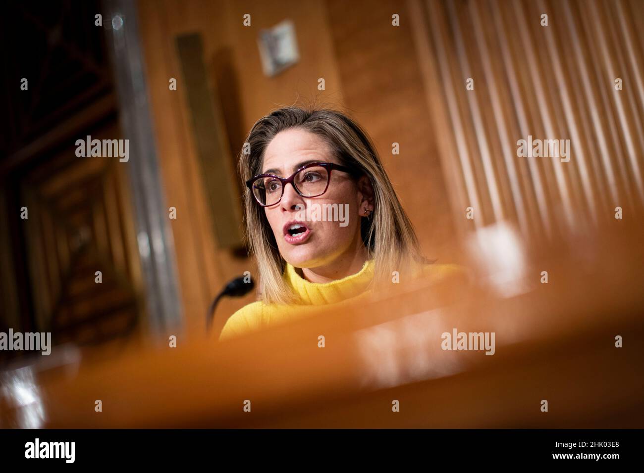 Washington, USA. 01st Feb, 2022. Senator Kyrsten Sinema, a Democrat ...