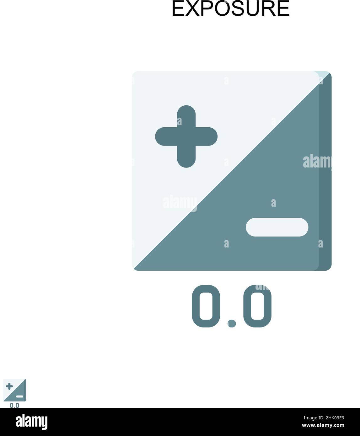 Exposure Simple vector icon. Illustration symbol design template for ...