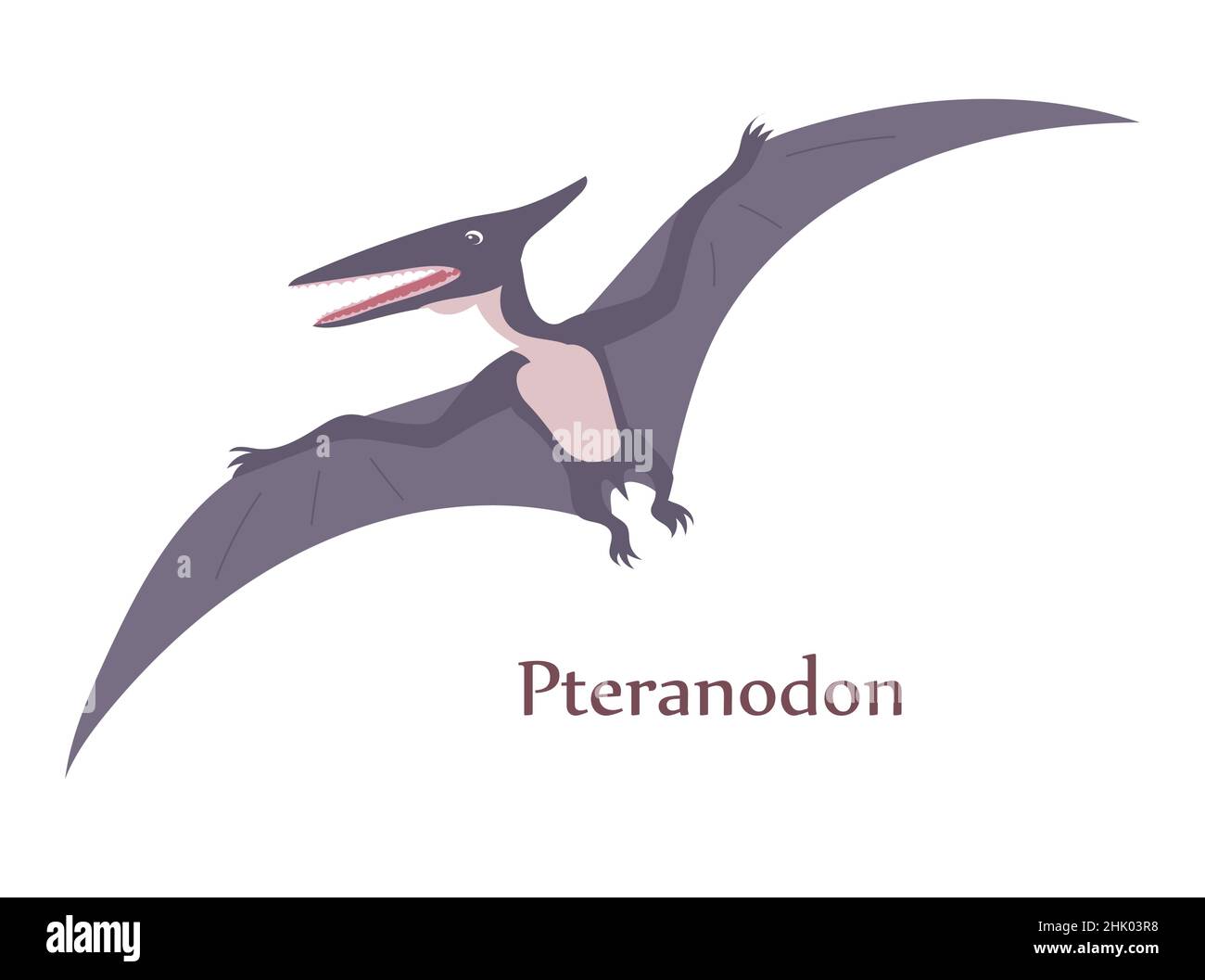 Ancient flying lizard pteranodon. Predatory dinosaur of the Jurassic ...