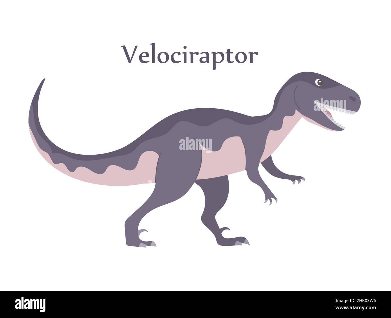 Velociraptor with dangerous claws. Predatory dinosaur of the Jurassic ...