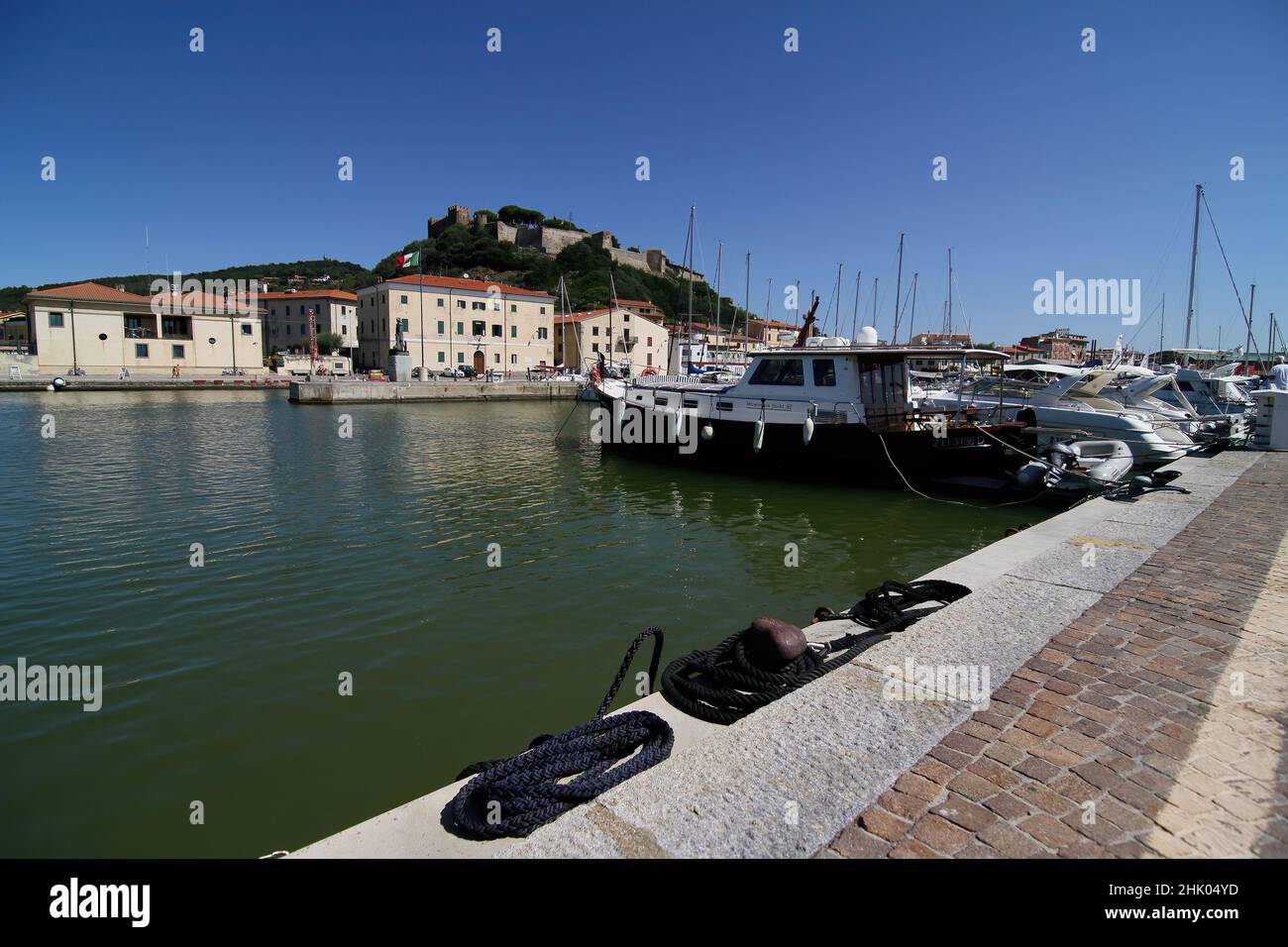 Beautiful shipping port in the historic town, the best photo Stock ...