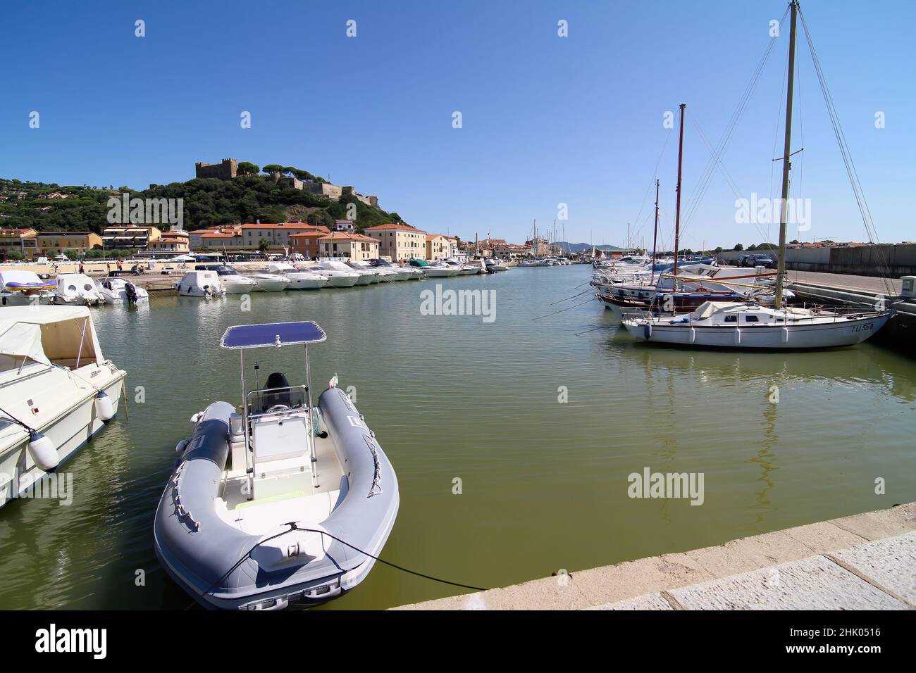 Beautiful shipping port in the historic town, the best photo Stock ...
