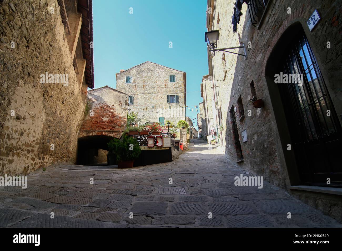 Old mysterious alley in the historic city, the best photo Stock Photo ...