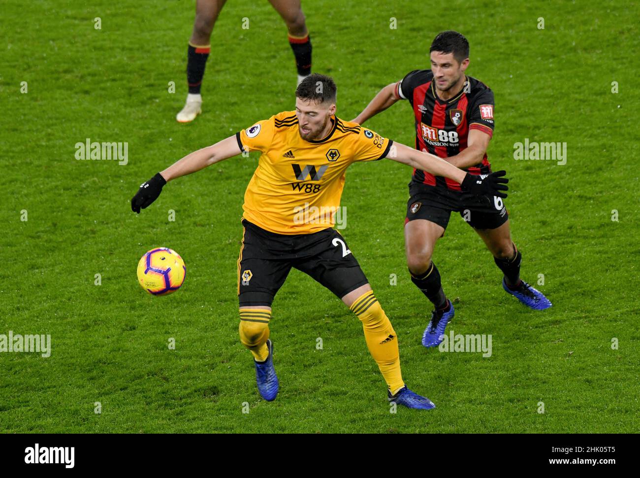 Wolves footballer Matt Doherty. Wolverhampton Wanderers v Bournemouth ...