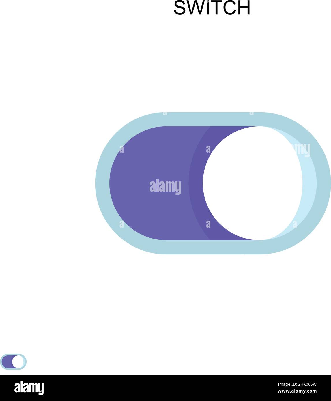 Switch Simple vector icon. Illustration symbol design template for web mobile UI element Stock ...