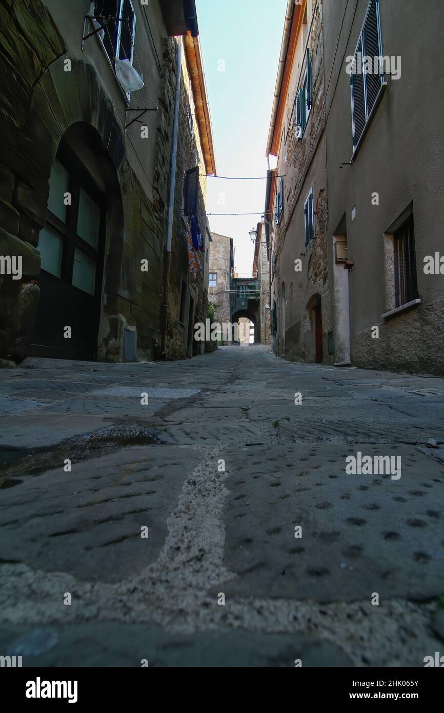 Old mysterious alley in the historic city, the best photo Stock Photo ...