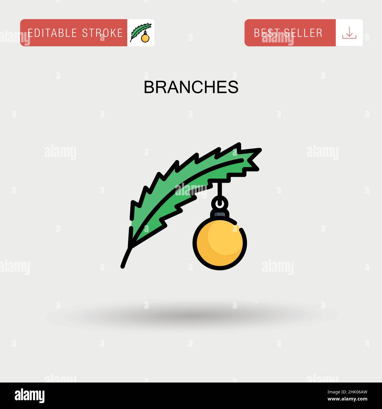 Branches Simple vector icon Stock Vector Image & Art - Alamy