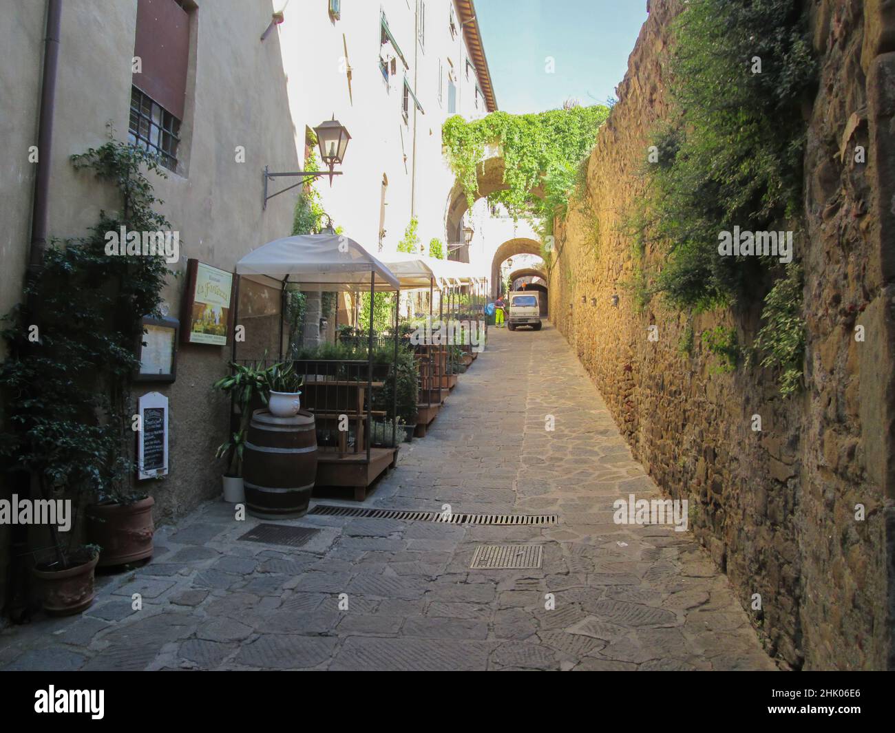 Old mysterious alley in the historic city, the best photo Stock Photo ...