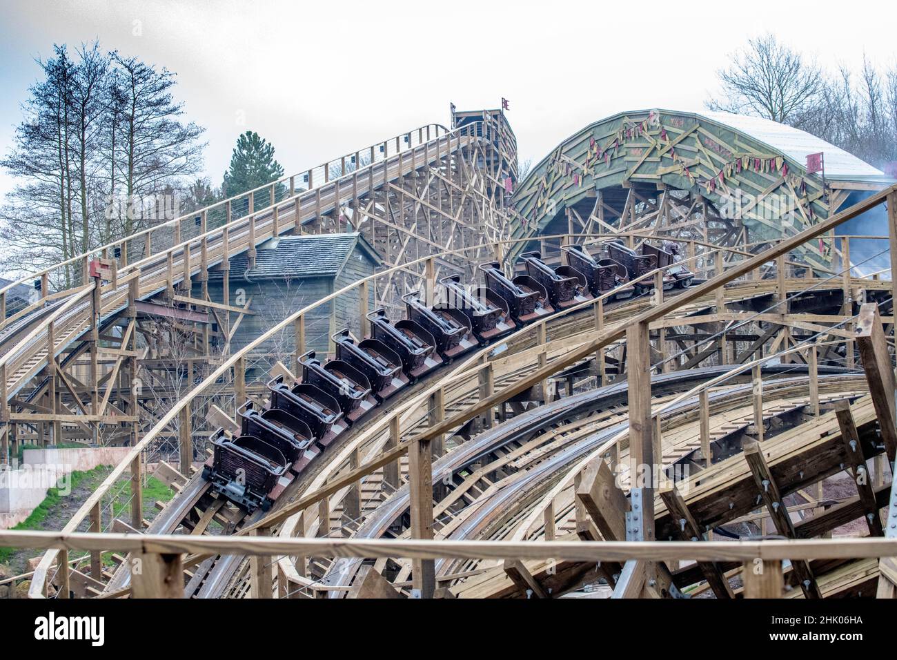 Opening Weekend Of the Wicker Man Rollercoaster at Alton TOwers Theme ...