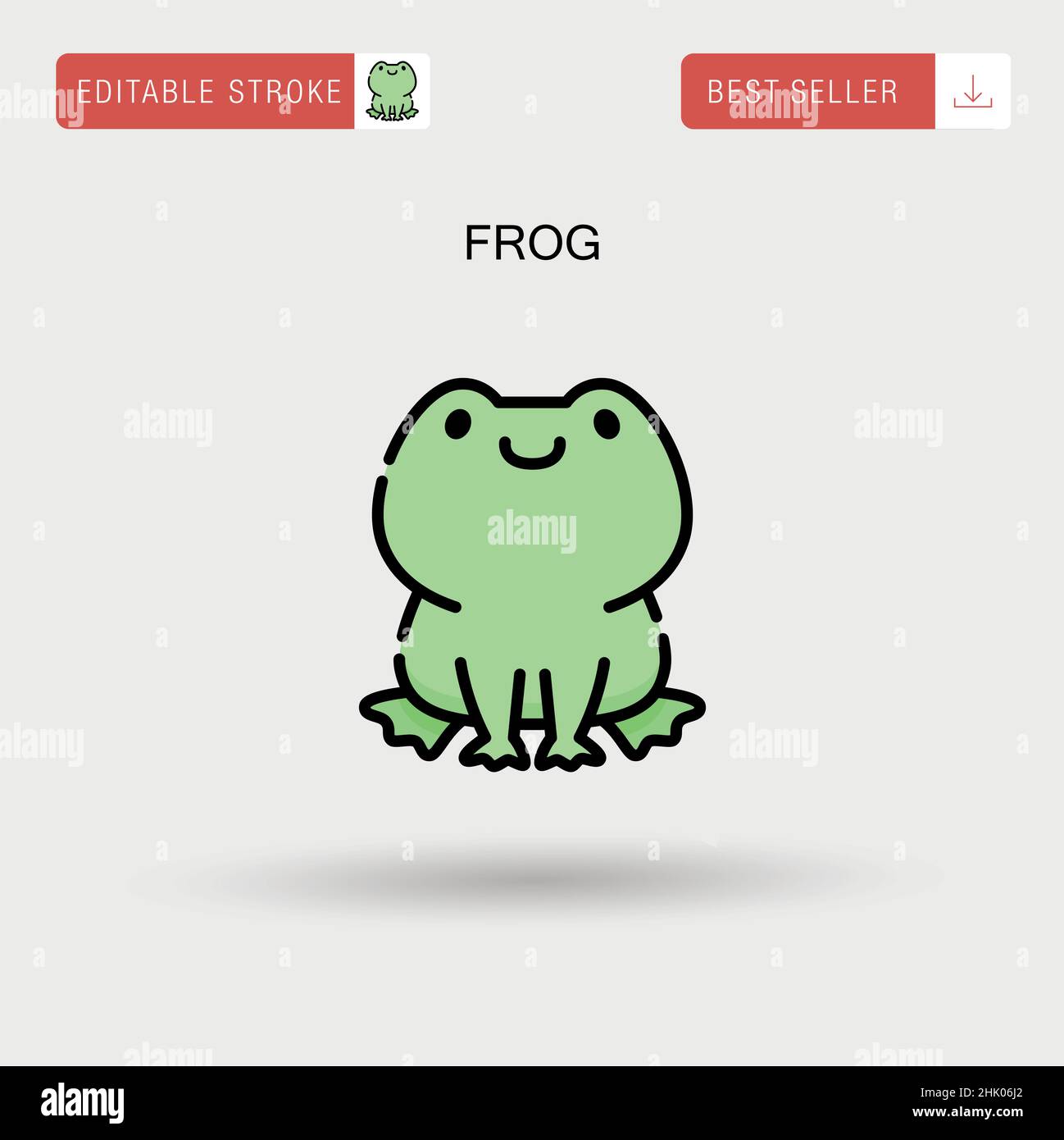 Frog Simple vector icon Stock Vector Image & Art - Alamy