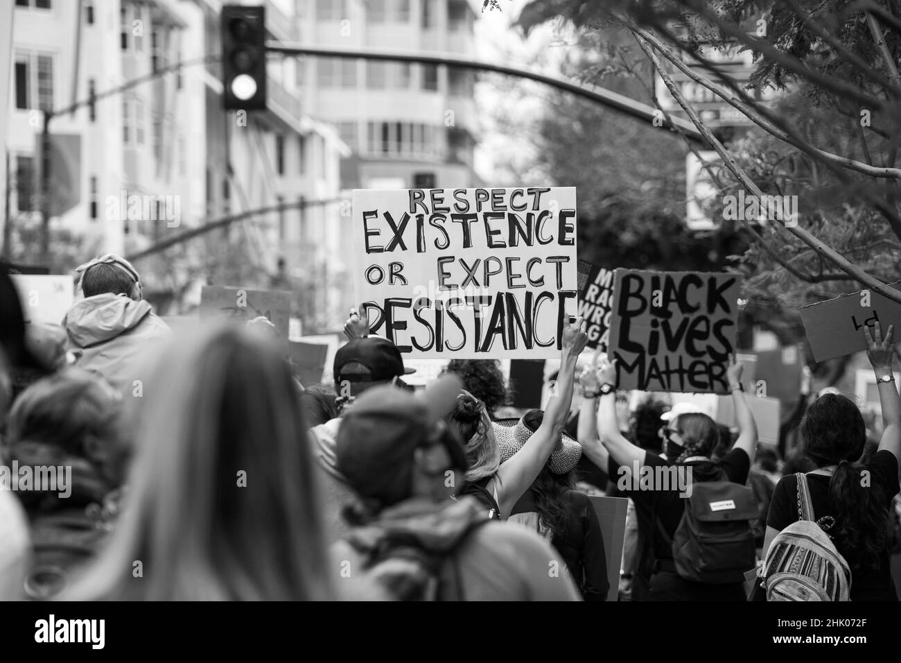 Walking with a mask Black and White Stock Photos & Images - Alamy