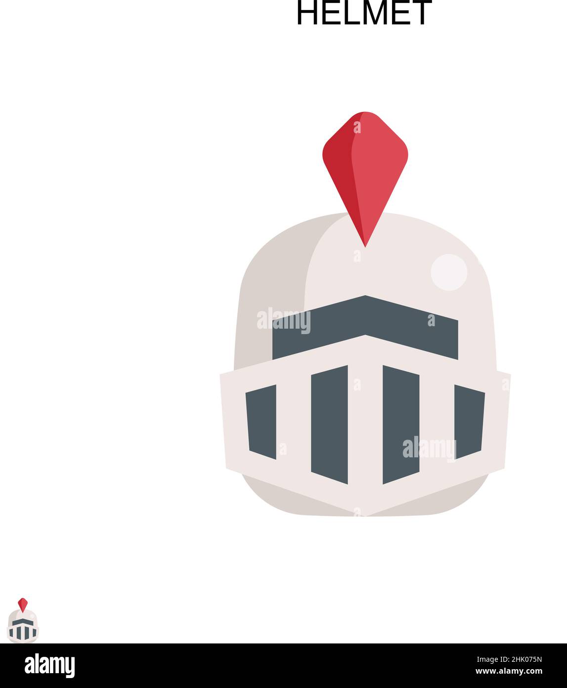 Helmet Simple vector icon. Illustration symbol design template for web ...