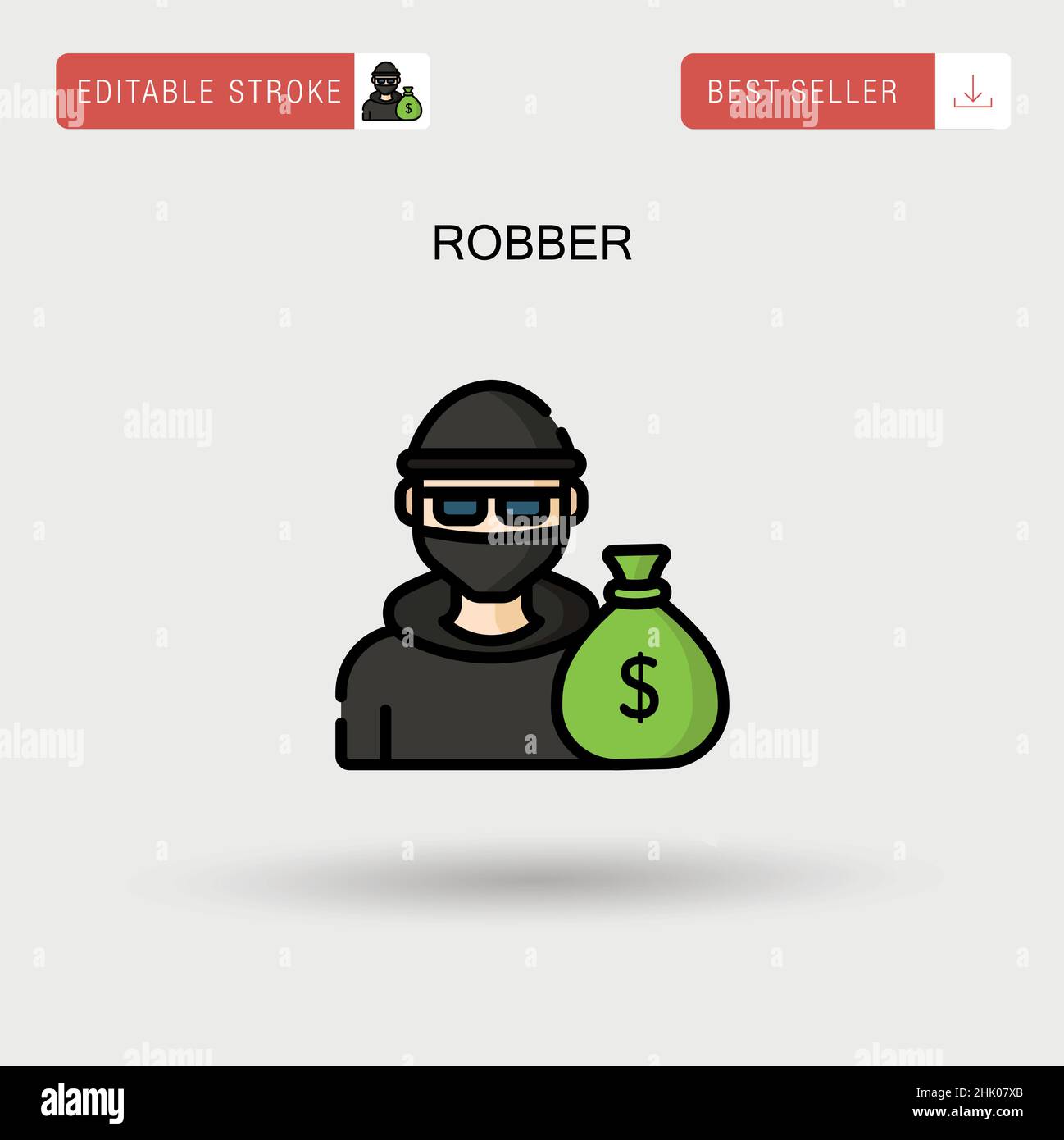Robber Simple vector icon Stock Vector Image & Art - Alamy