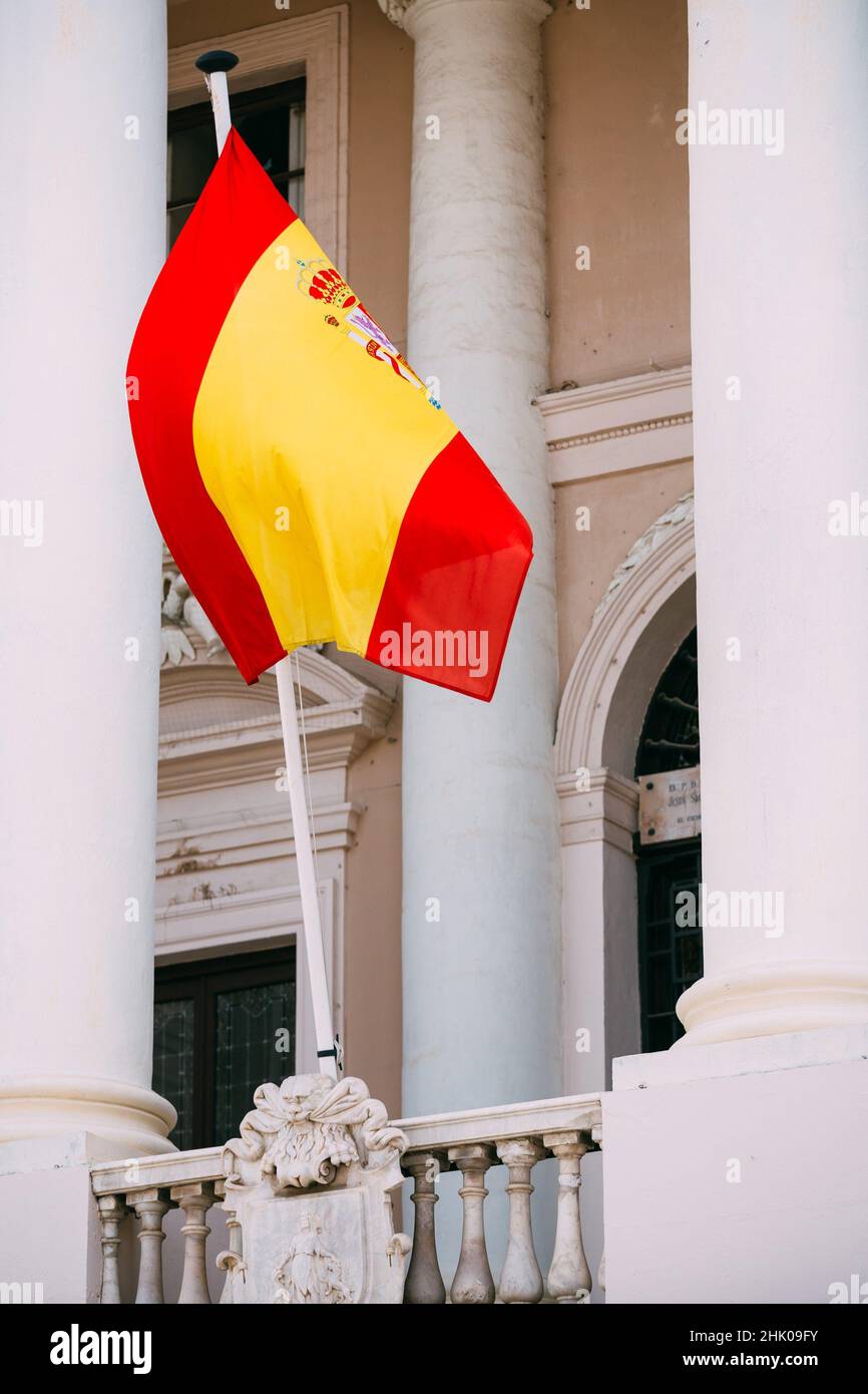 Old spanish flag hi-res stock photography and images - Alamy