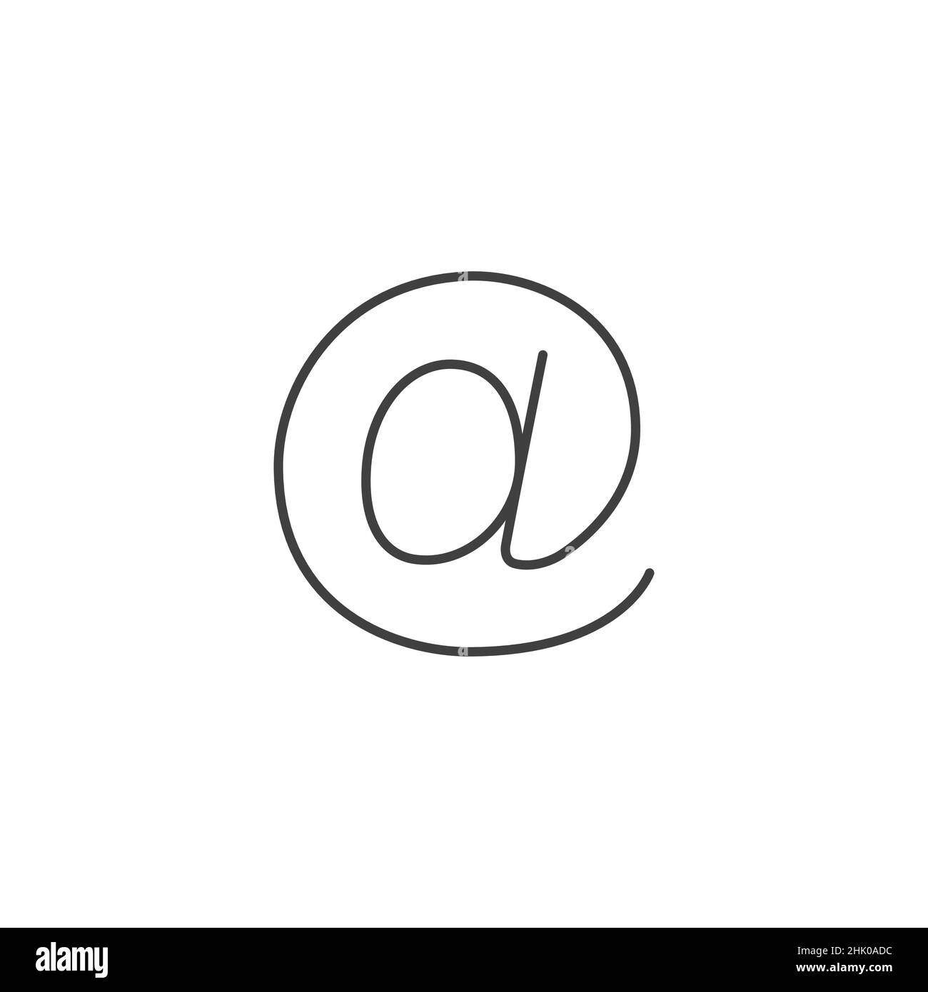 Arroba Button Sign Stock Vector Image & Art - Alamy