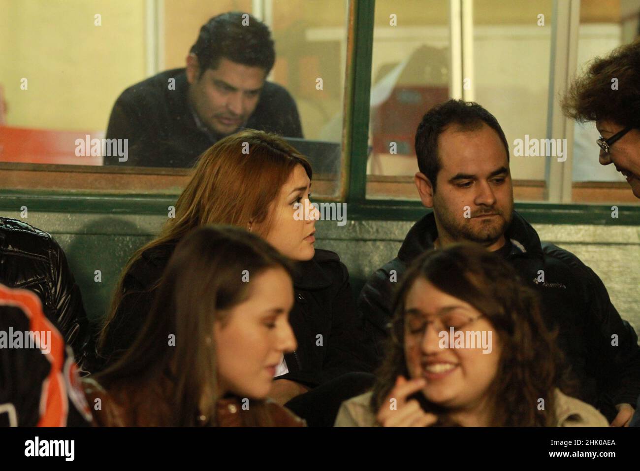 Yuridia or Yuridia Gaxiola with company in the seats of the Hector ...