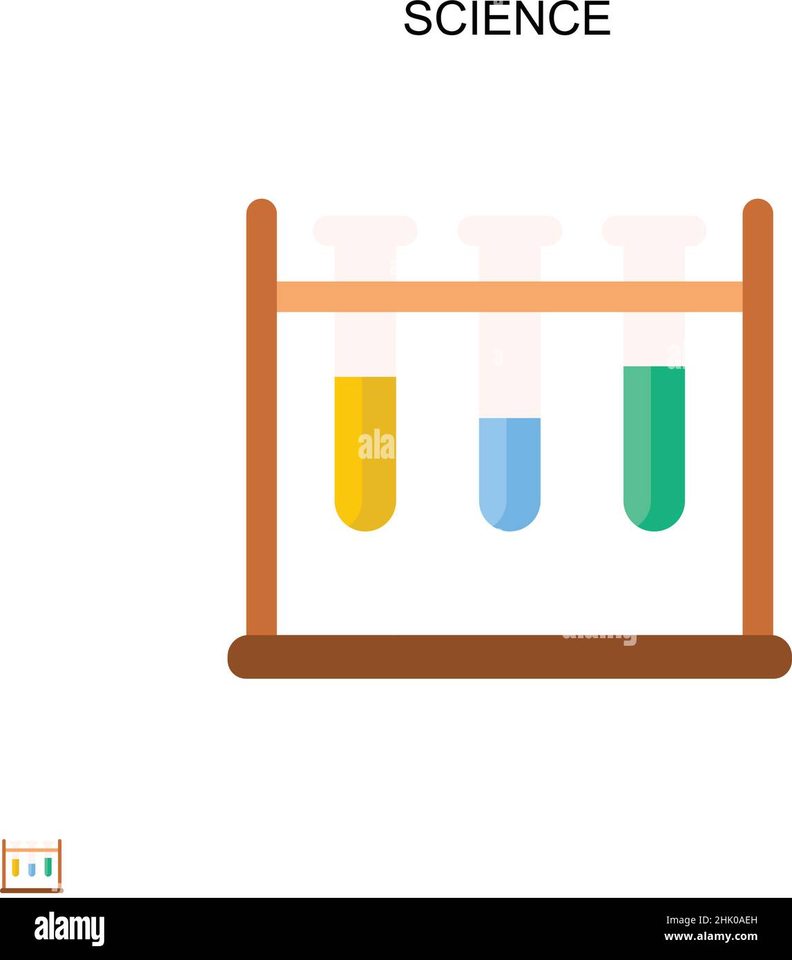Science Simple vector icon. Illustration symbol design template for web ...