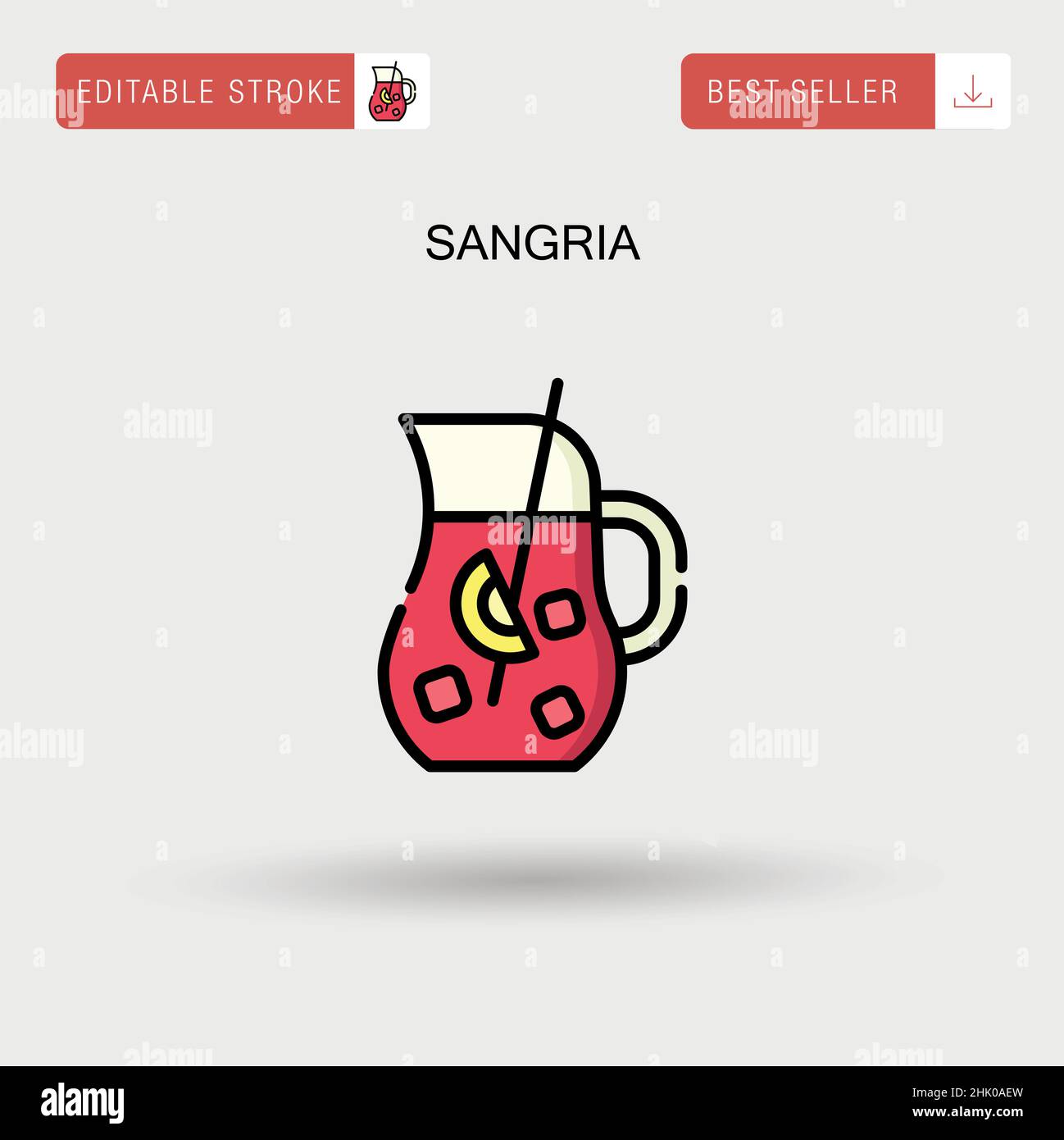 Sangria Simple vector icon Stock Vector Image & Art - Alamy