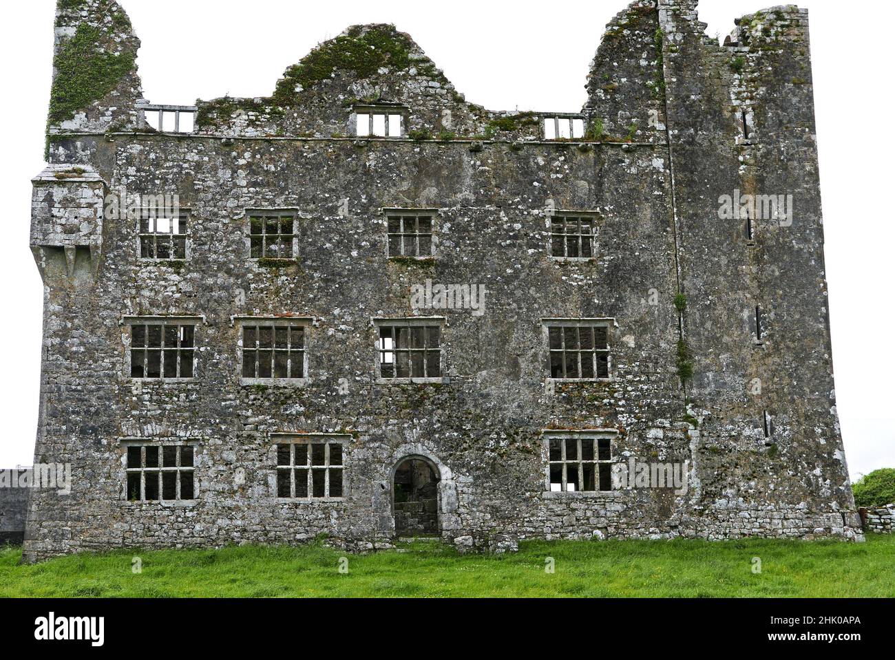 The ghost of Leamaneh castle, The Burren, Clare county, Munster ...