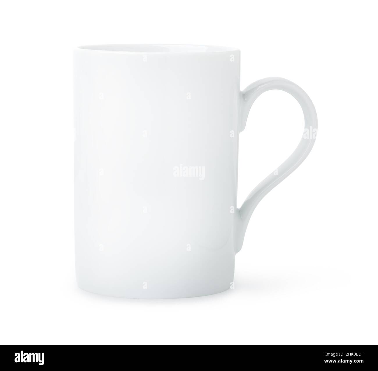 Empty tea cup isolated on a white background Stock Photo - Alamy