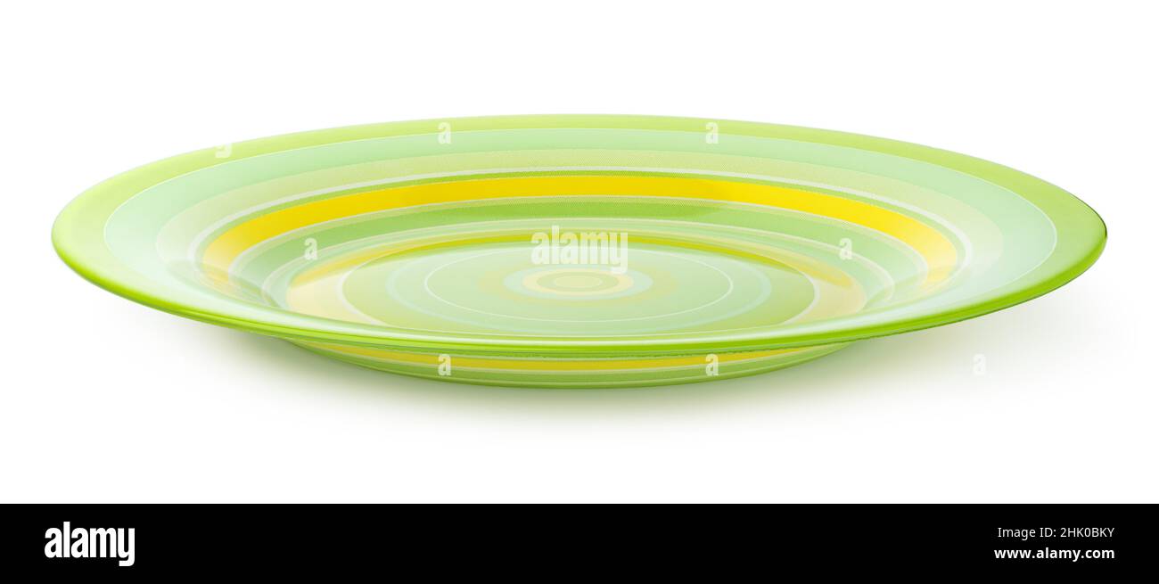 Empty green plate Cut Out Stock Images & Pictures - Alamy