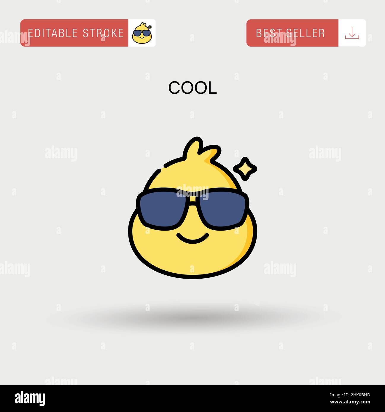 Cool Simple vector icon Stock Vector Image & Art - Alamy