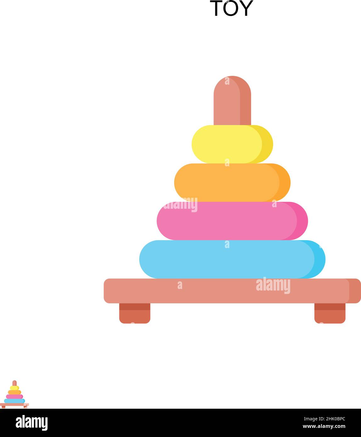 Toy Simple vector icon. Illustration symbol design template for web ...