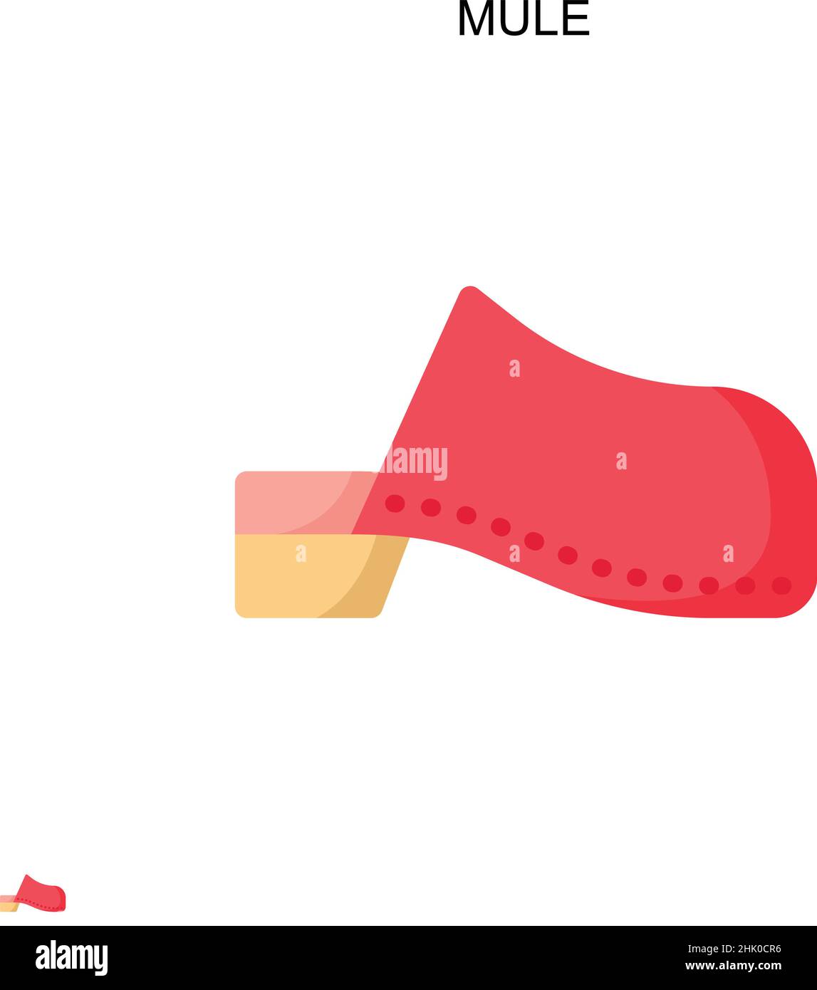 Mule Simple vector icon. Illustration symbol design template for web ...