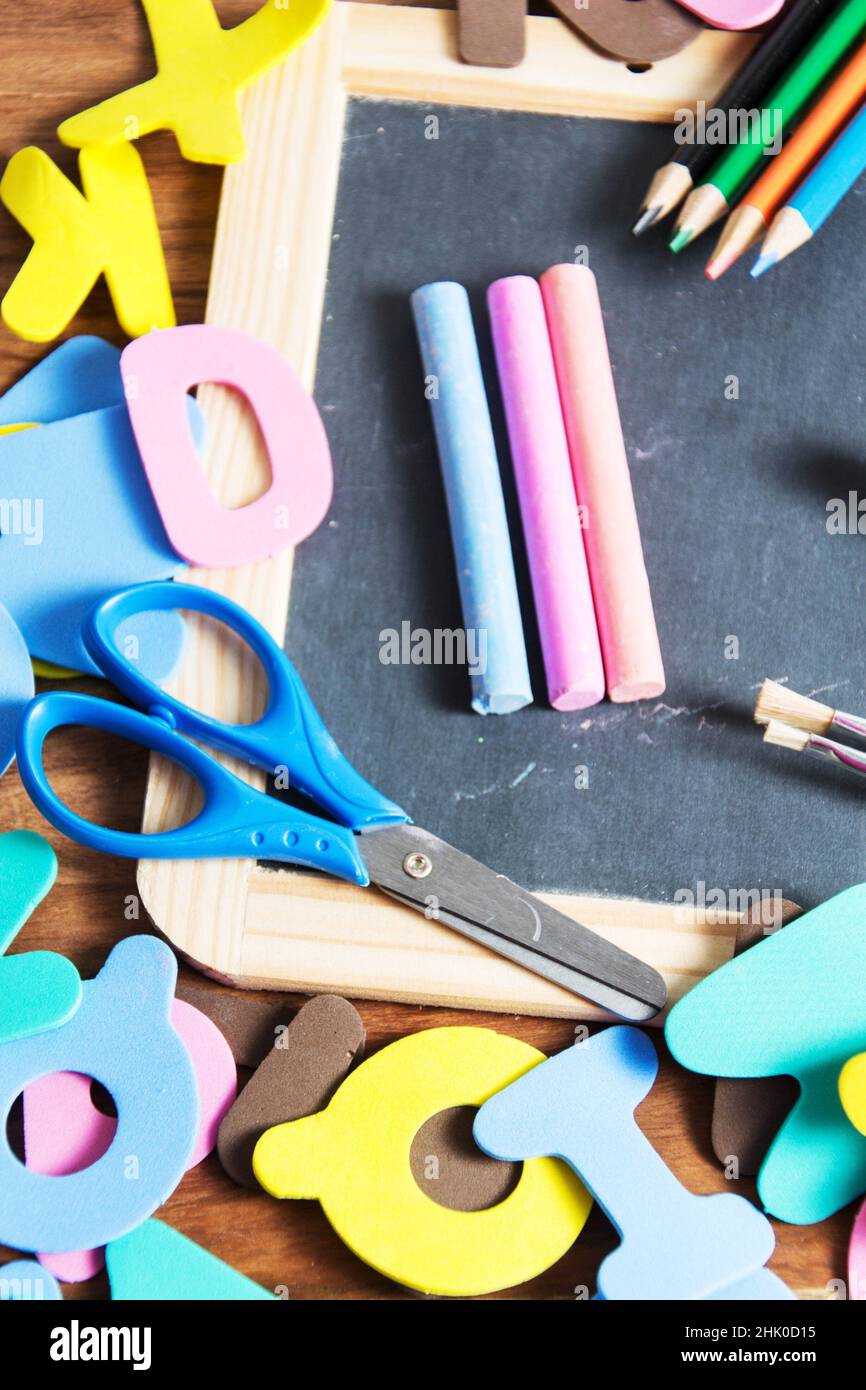 School Writing Slate High Resolution Stock Photography and Images - Alamy