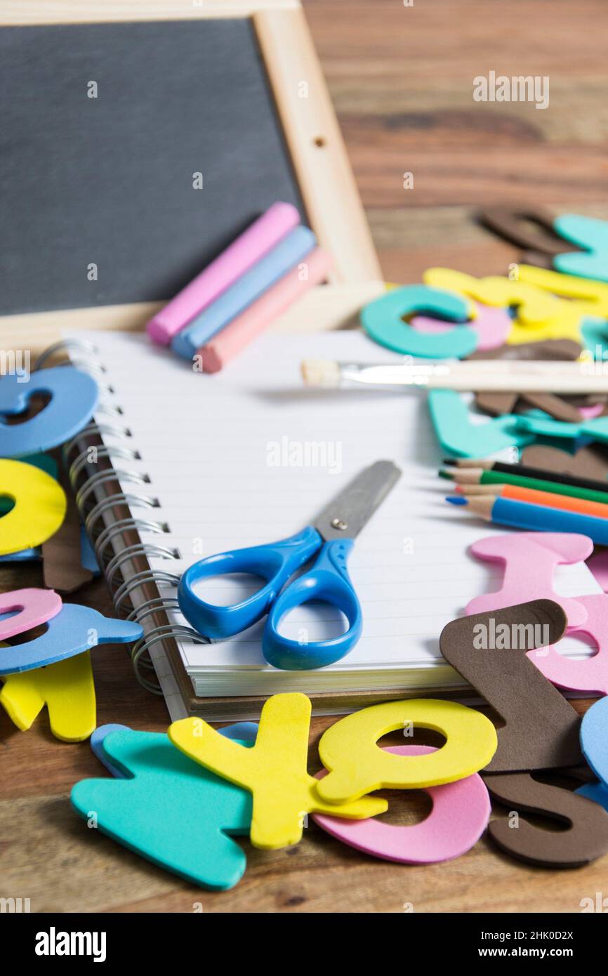 School writing slate hi-res stock photography and images - Alamy