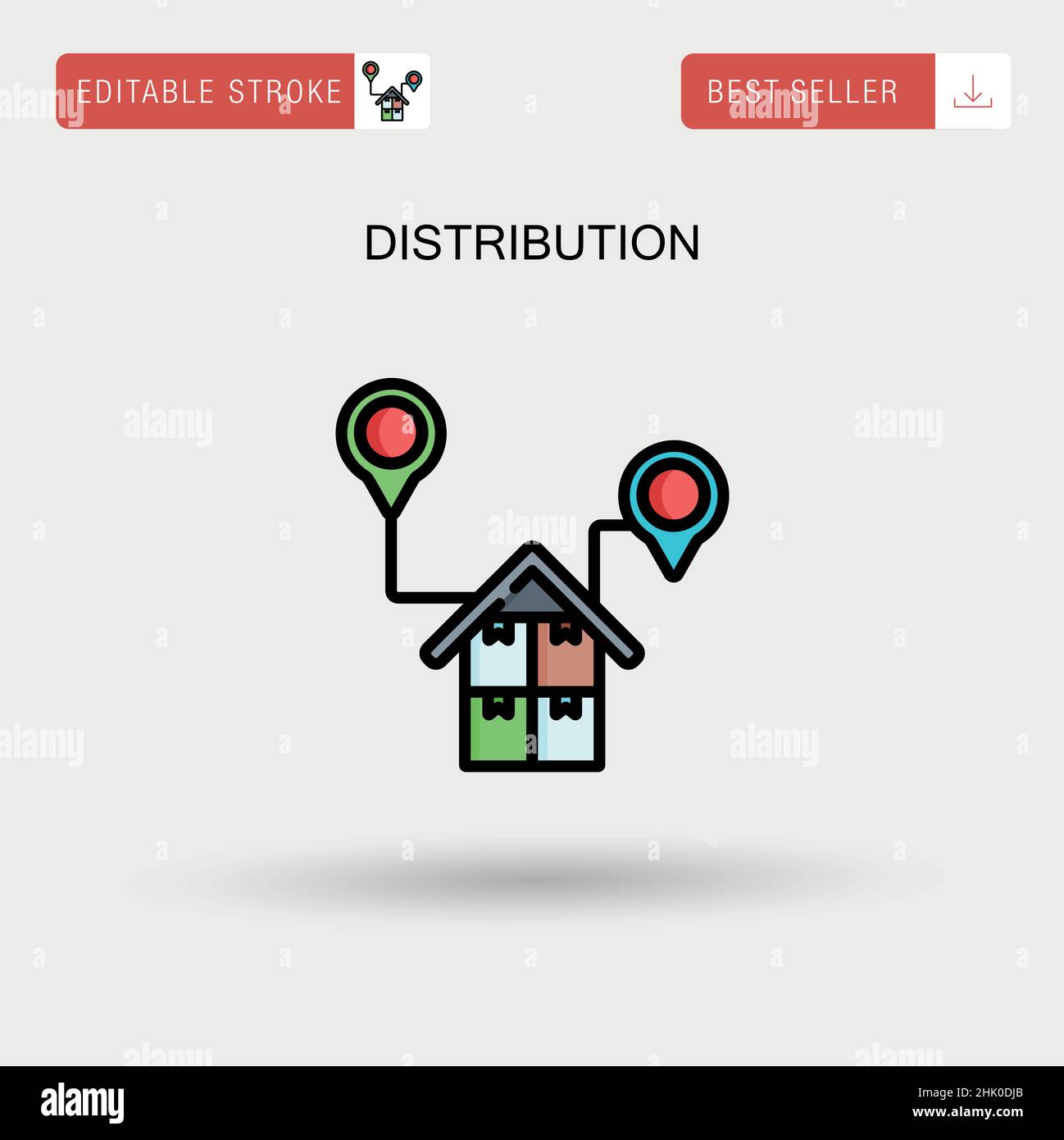 Global logistics data distribution Stock Vector Images - Alamy