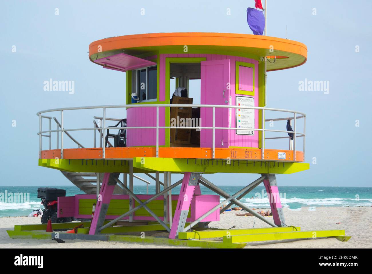 Colorful lifeguard tower hi-res stock photography and images - Alamy