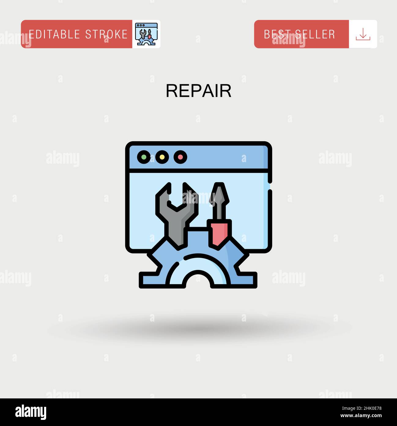 Repair Simple vector icon Stock Vector Image & Art - Alamy