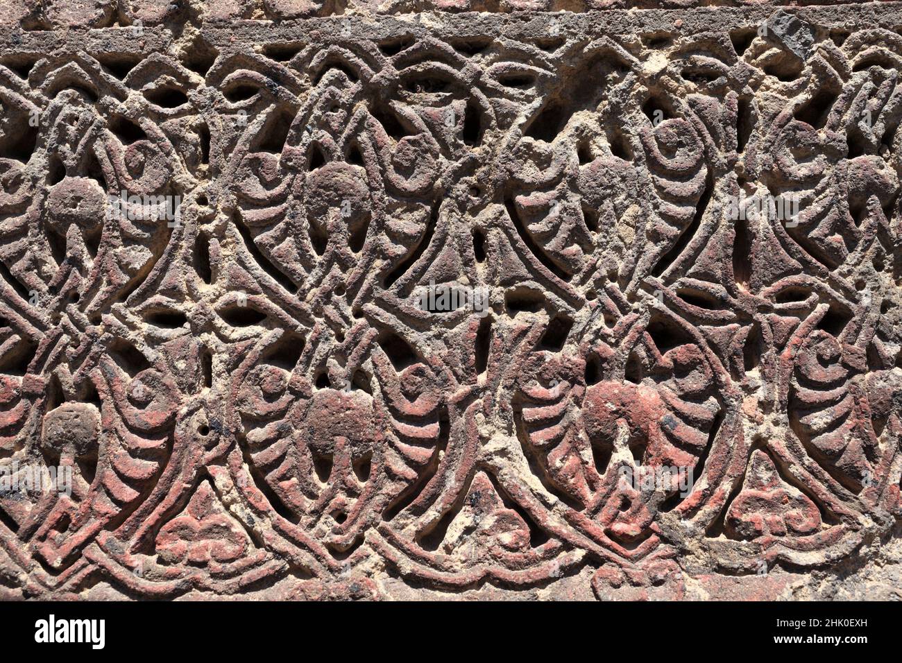 The stone wall of armenian church as background Stock Photo - Alamy
