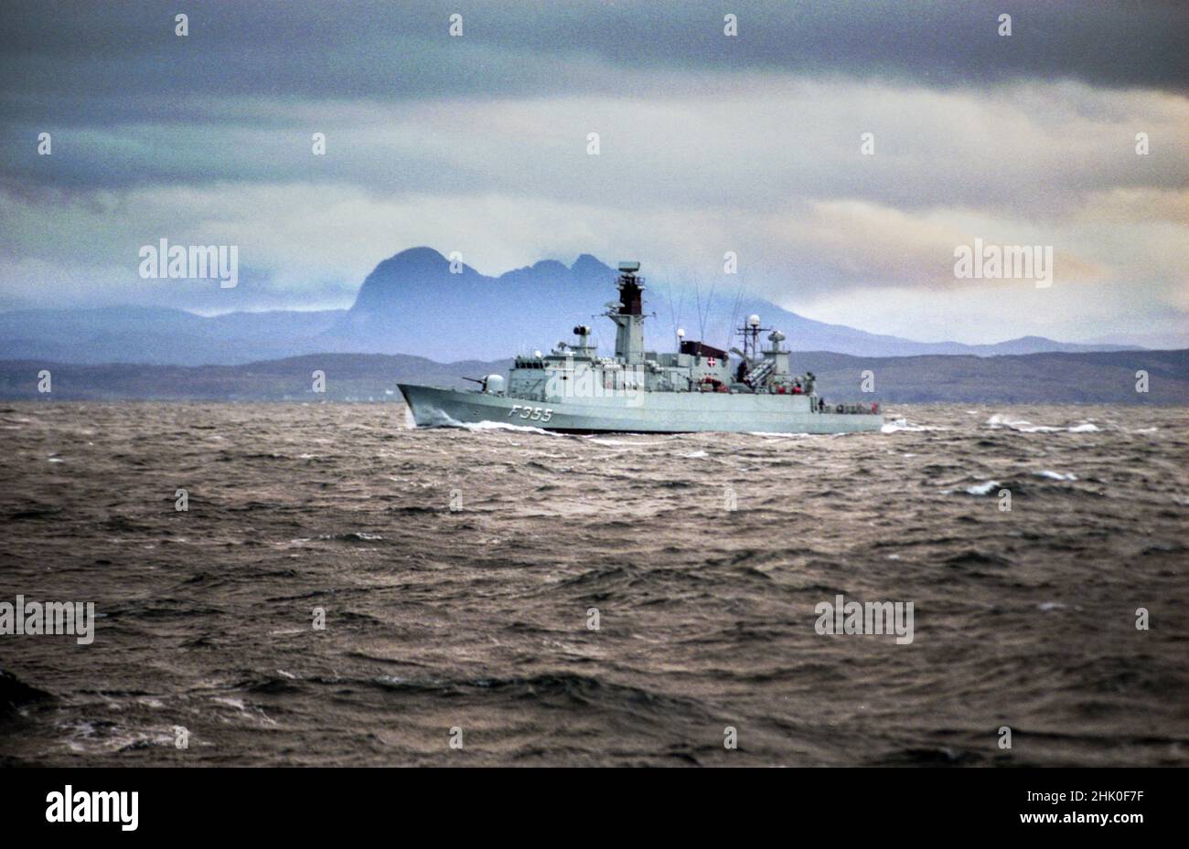 HDMS Olfert Fischer (F355) a Niels Juel-class corvette of the Kongelige ...