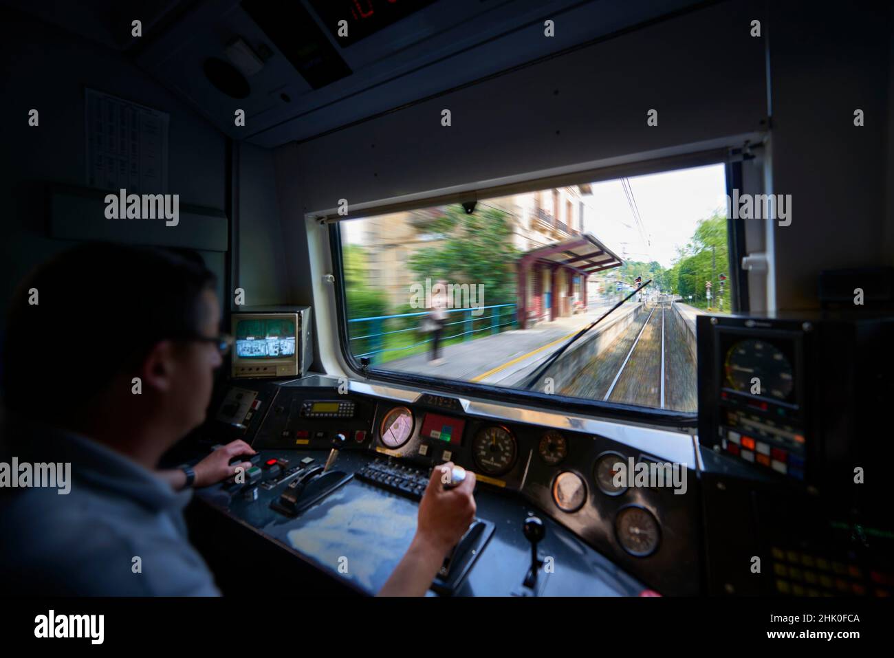 Electric locomotive train cockpit hi-res stock photography and images ...